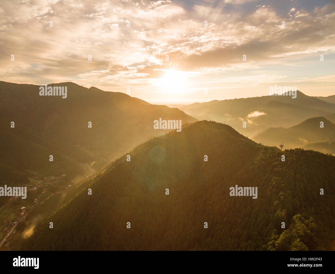 Dawn at Hinohara Village, Tokyo, Japan Stock Photo - Alamy