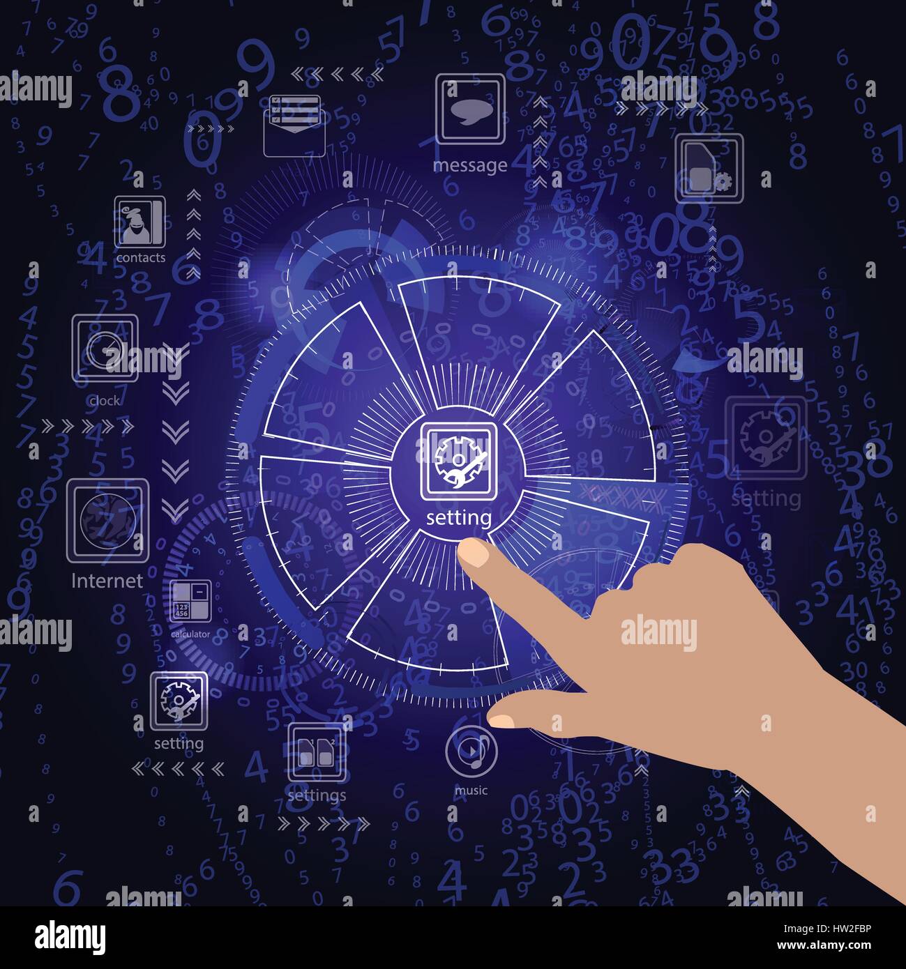 Database management system background Stock Vector Images - Alamy