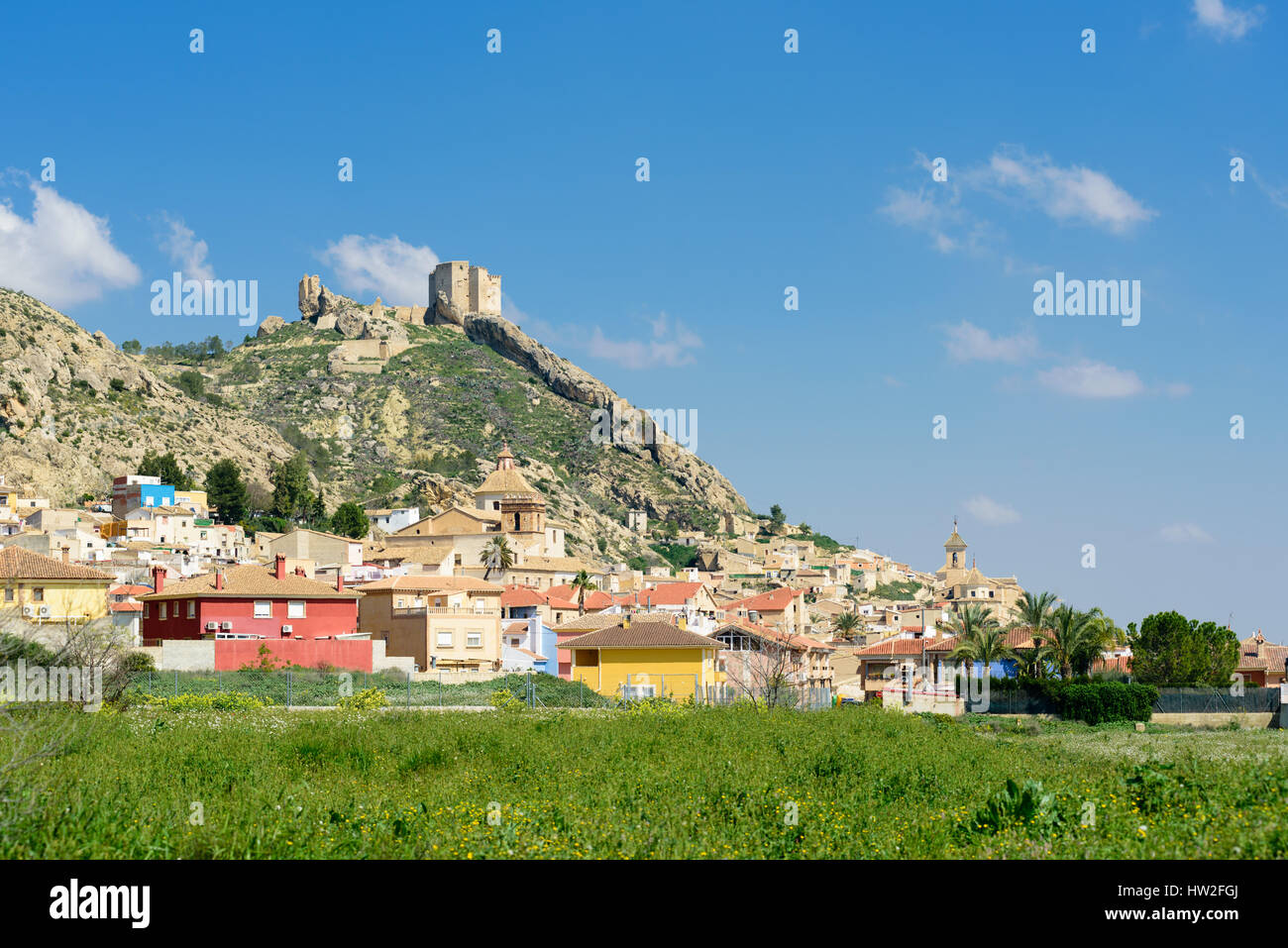 General view of the town of Mula, Murcia,Spain Stock Photo - Alamy
