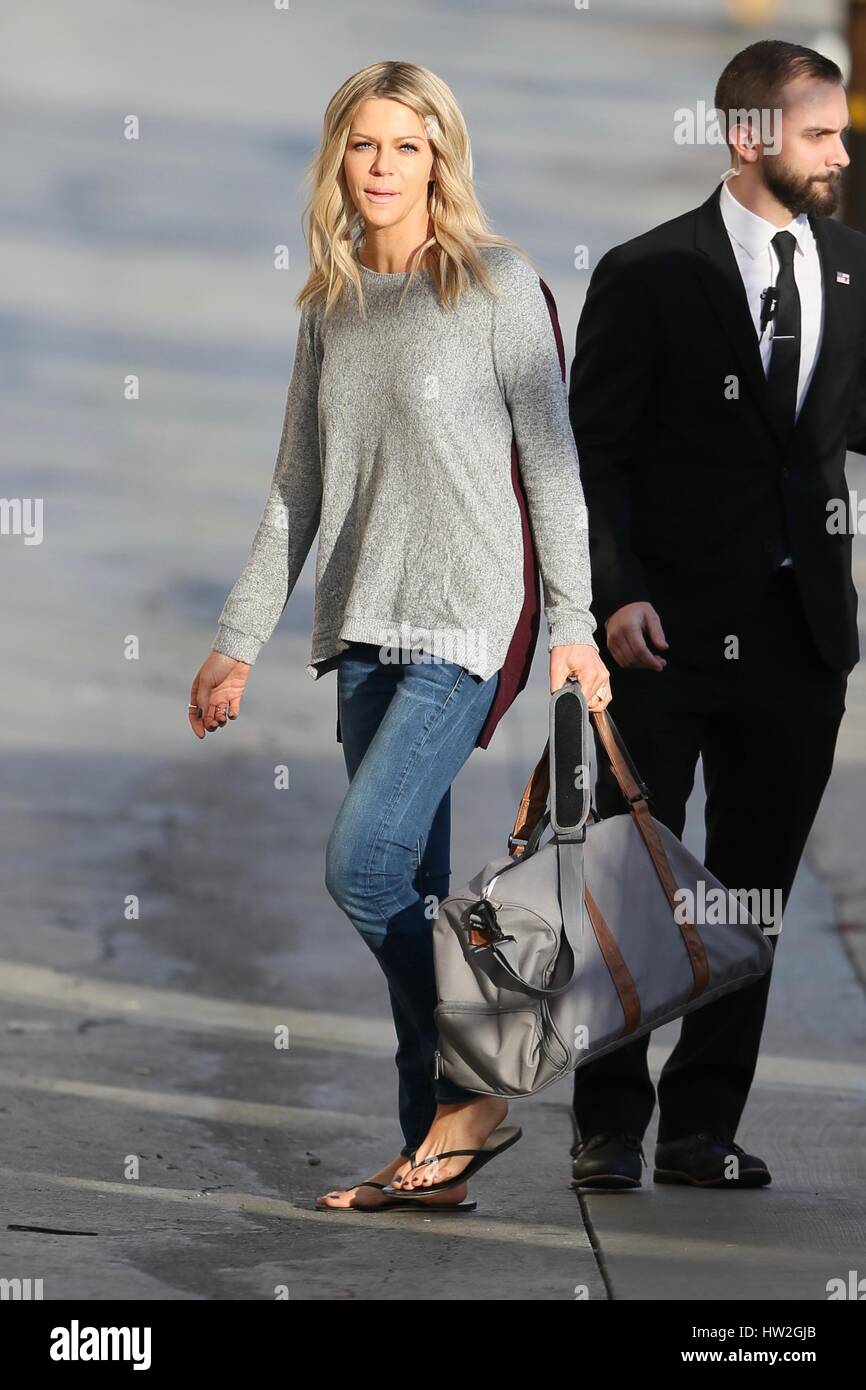 Katlin Olson seen arriving at the ABC studios for Jimmy Kimmel Live ...