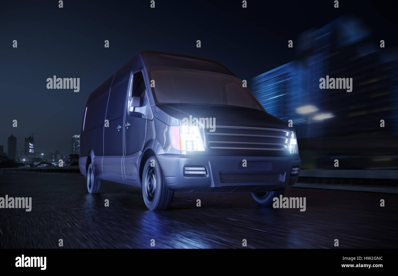 Black van hi-res stock photography and images - Alamy