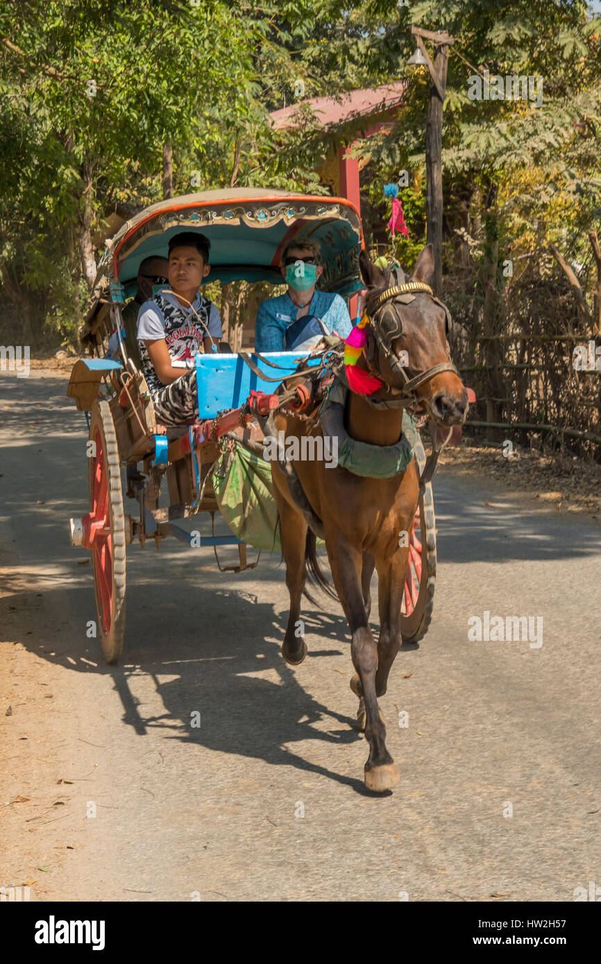 Myanmar horse cart hi-res stock photography and images - Alamy