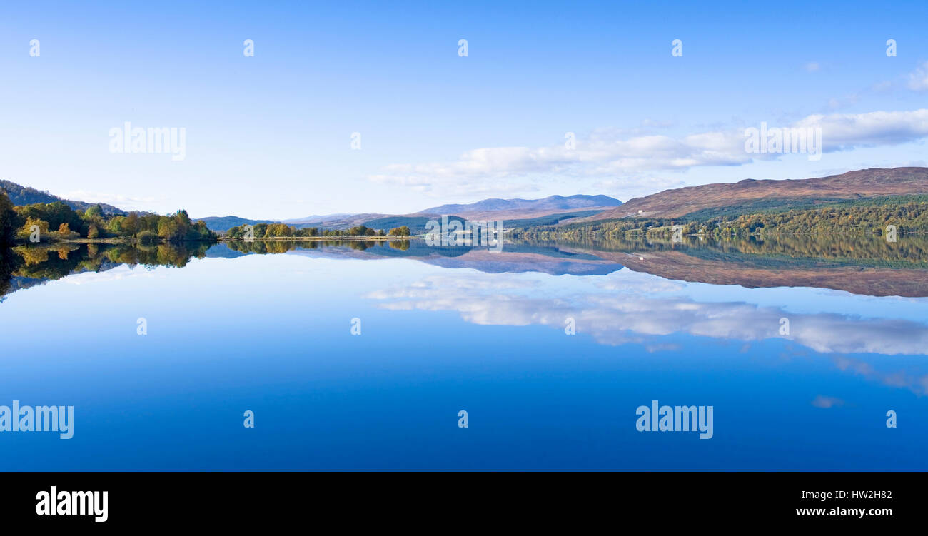 View over the western end of Loch Rannoch, Highland Perthshire ...
