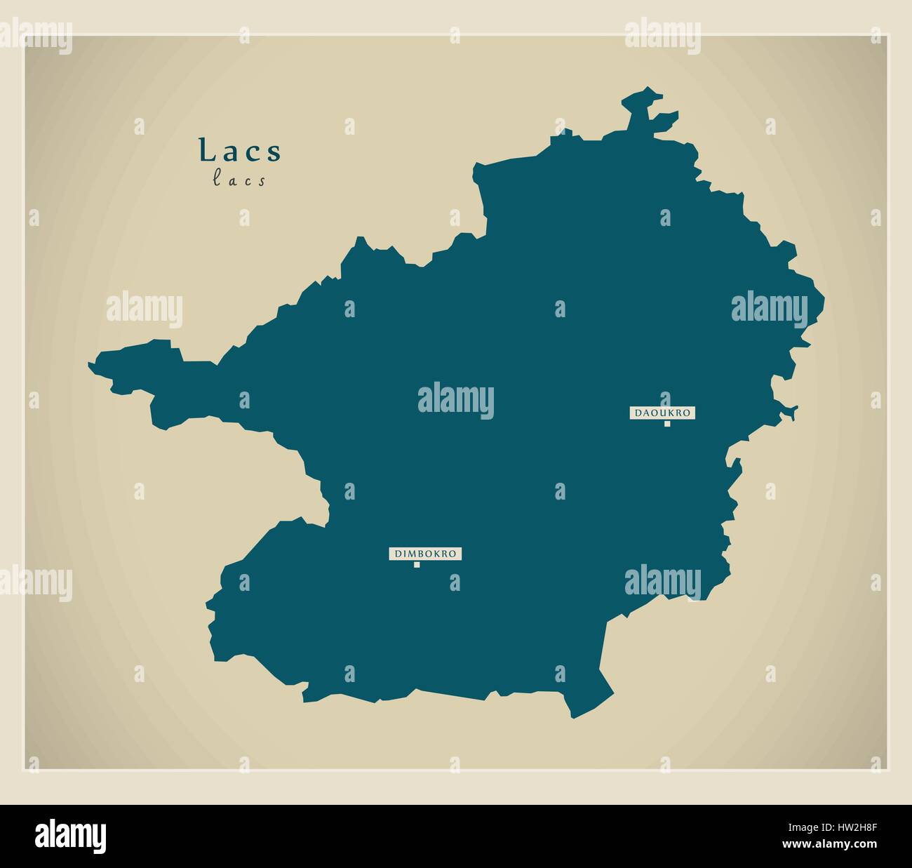 Lacs silhouette map hi-res stock photography and images - Alamy