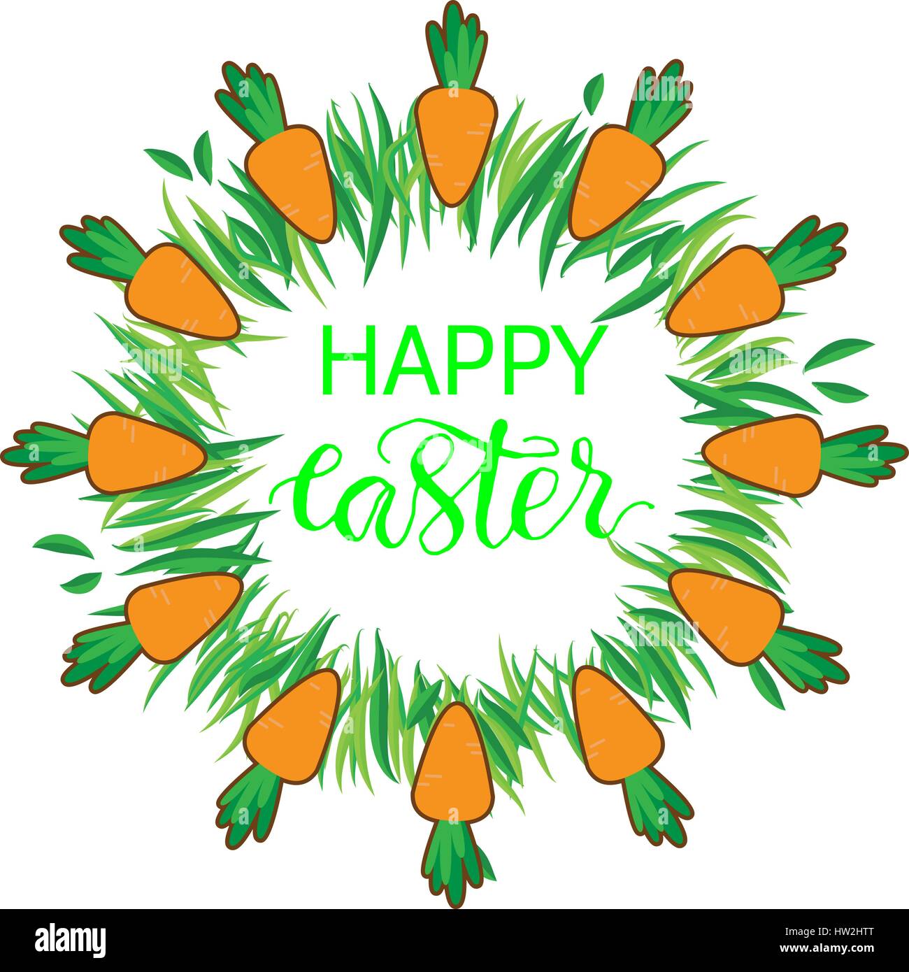 Easter label with carrots. Happy easter stickers, pin, patch in cartoon ...