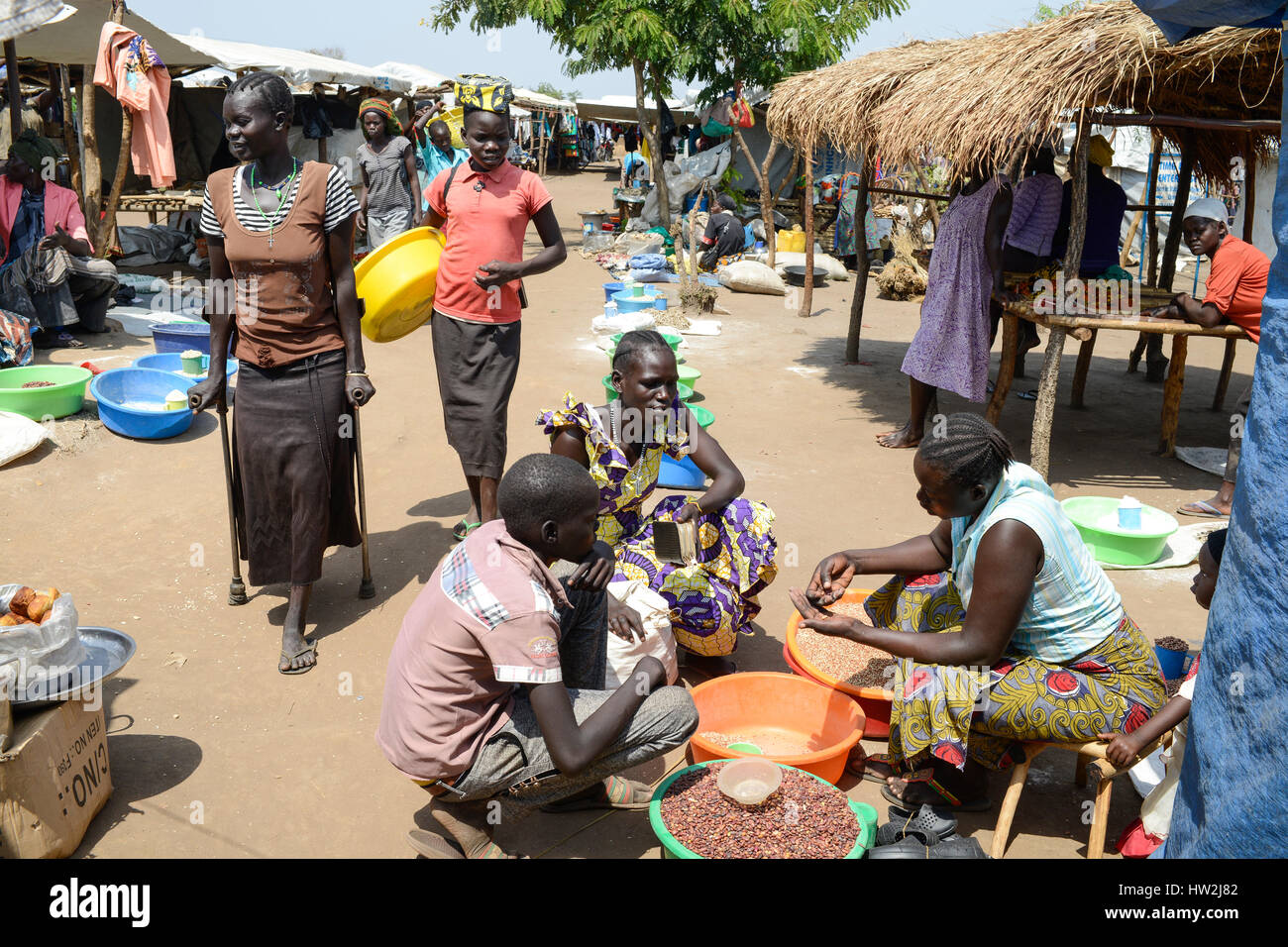 UGANDA, Arua, Yumbe, south sudanese refugees in Bidi Bidi refugee ...
