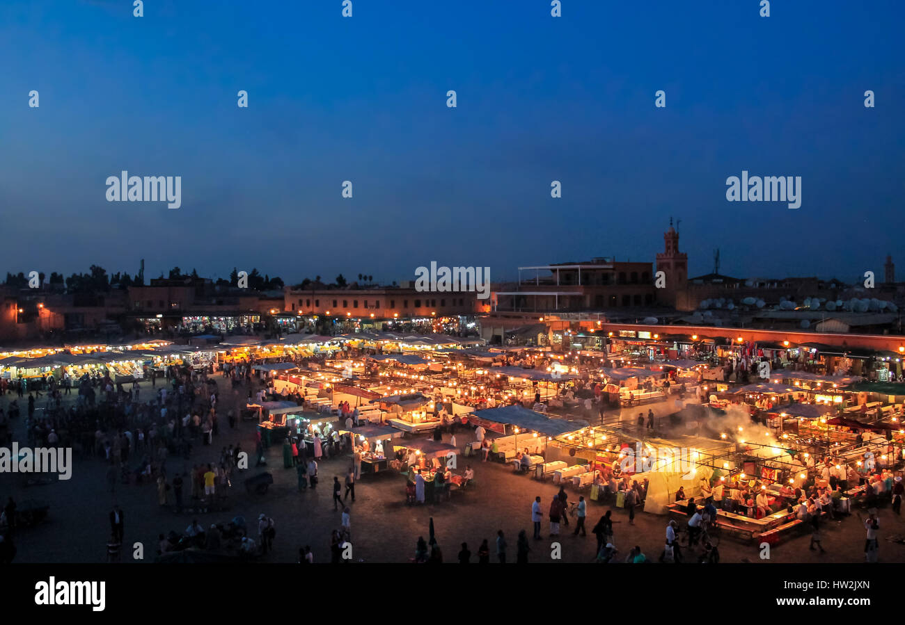 Famous moroccan square hi-res stock photography and images - Alamy