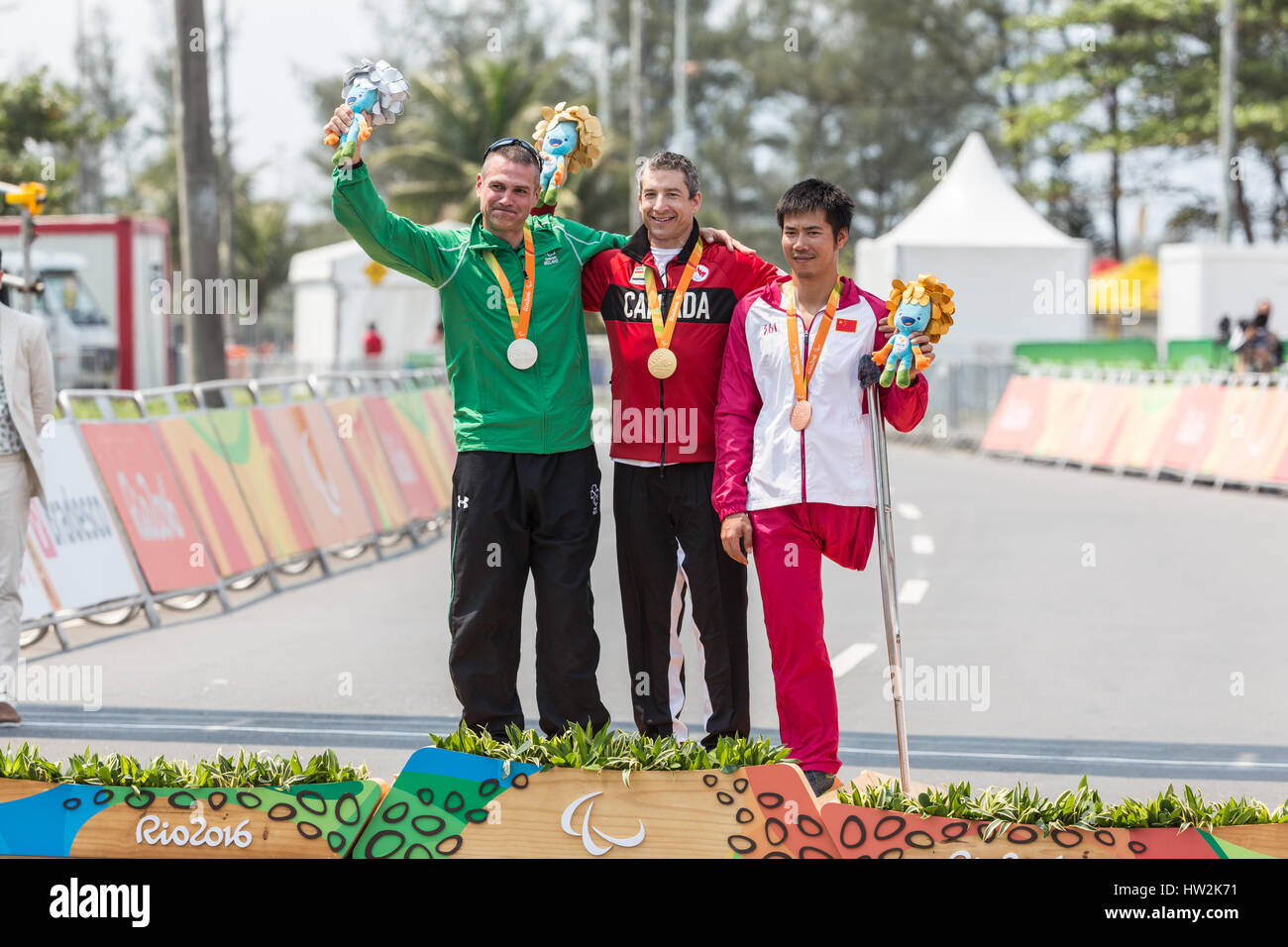 Road Cycling race during Rio 2016 summer Paralympic Games Stock Photo ...