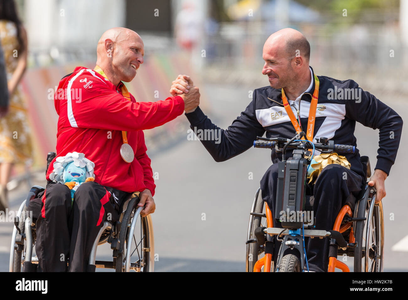 Road Cycling race during Rio 2016 summer Paralympic Games Stock Photo ...