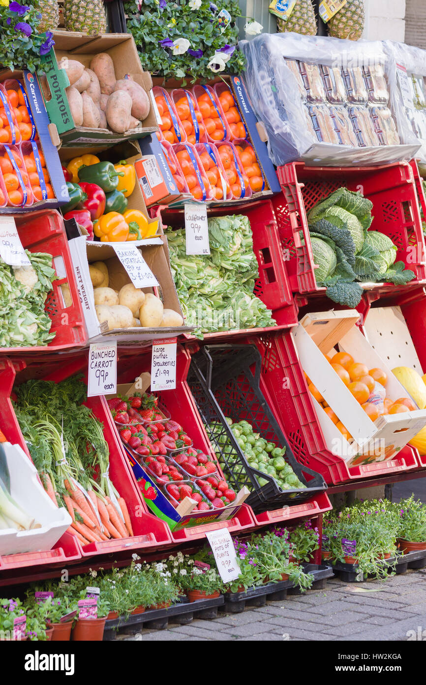 Fruit vegetables vegetable display High Resolution Stock Photography ...