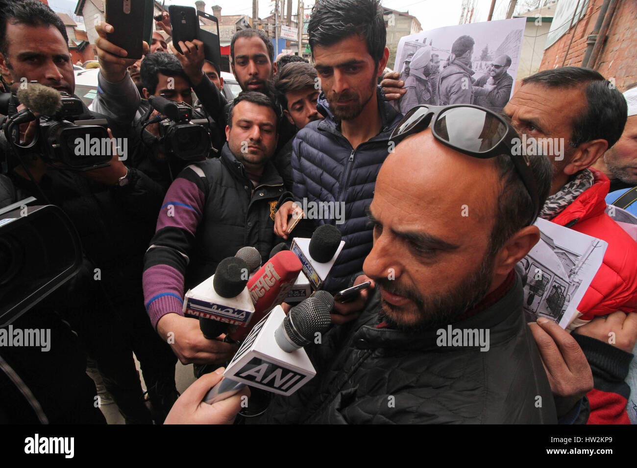 Srinagar, Kashmir. 16th Mar, 2017. AFP photojournalist Tauseef Mustafa ...