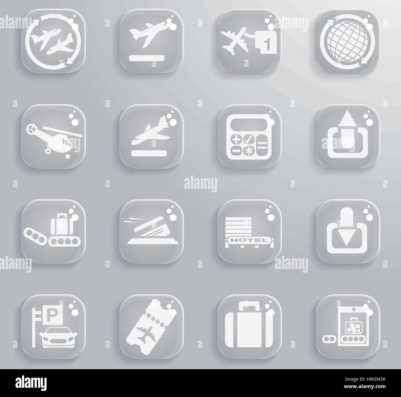 Airport simply symbols for web and user interface Stock Vector Image ...