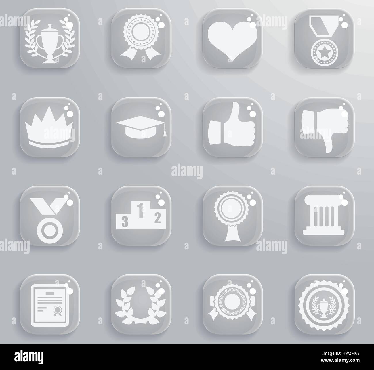 Trophy and prize symbol icon on white background vector illustration ...