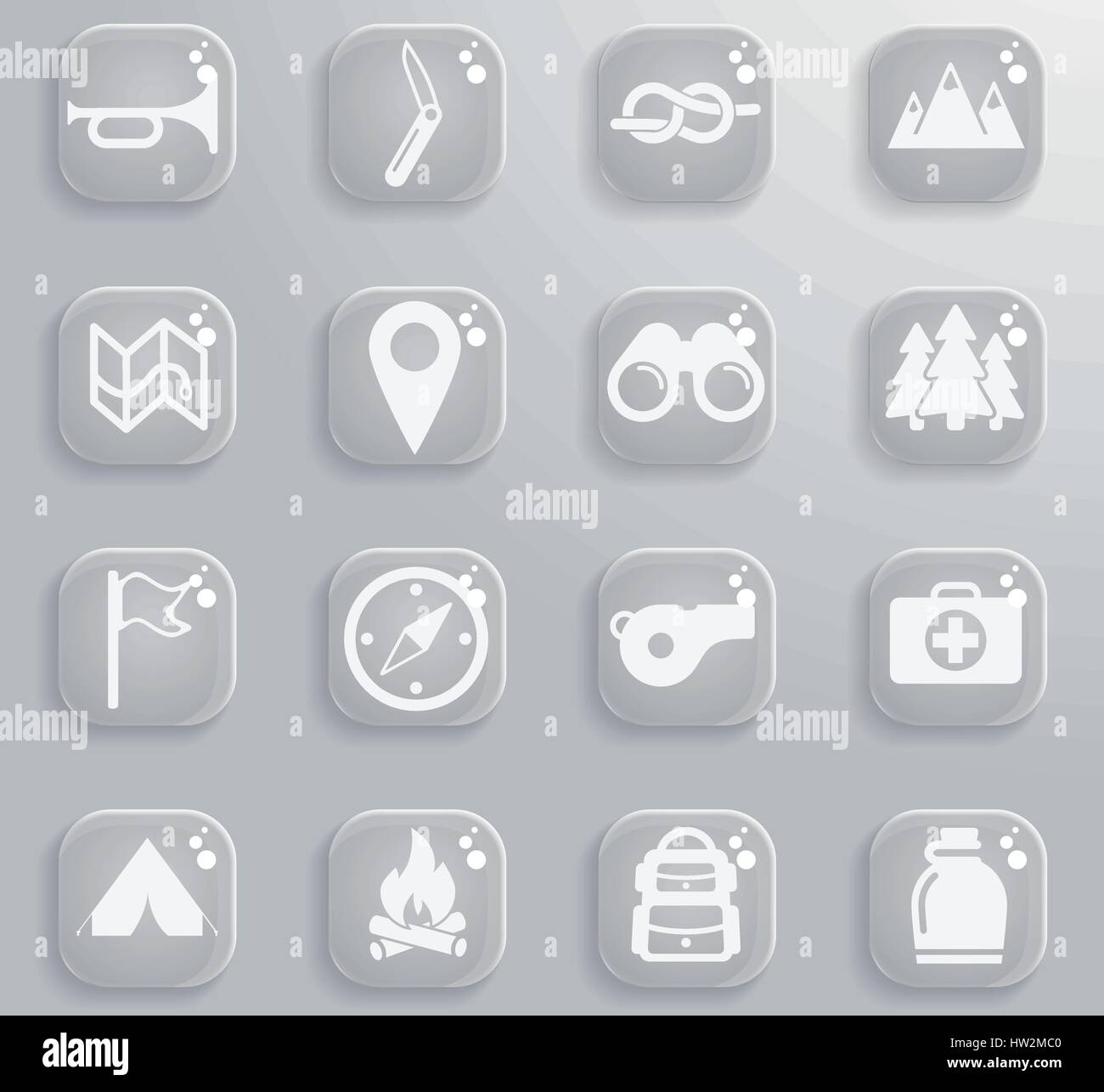 Boy scout simply symbols for web icons Stock Vector Image & Art - Alamy