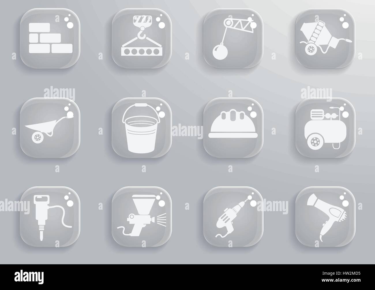 Building equipment simply symbol web Stock Vector Images - Alamy