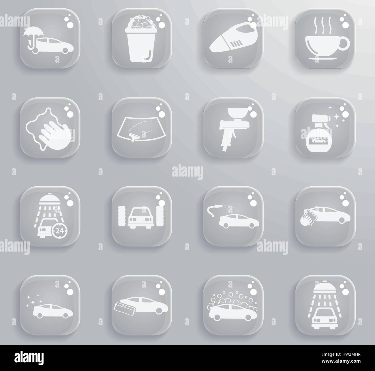 Car wash simply symbols for web and user interface Stock Vector Image ...