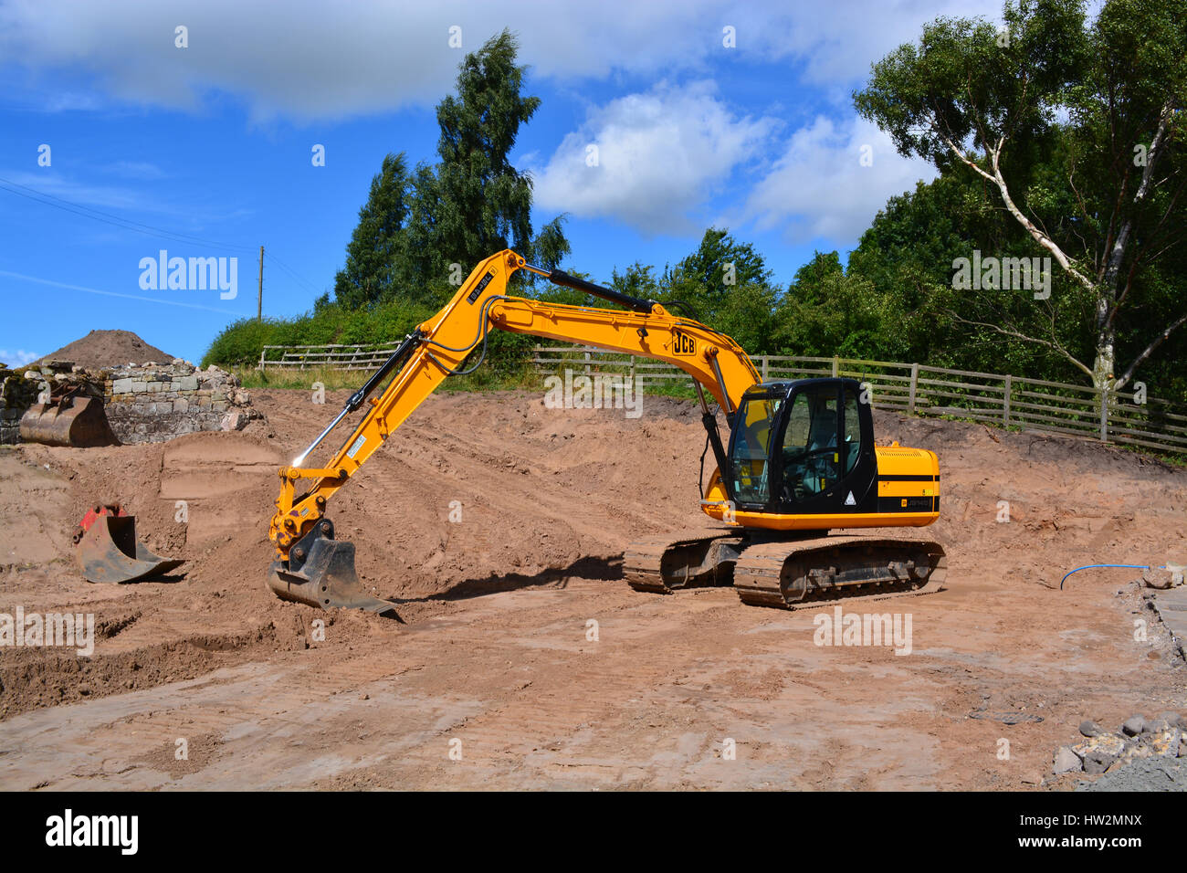 JCB JS145 Excavator Stock Photo - Alamy