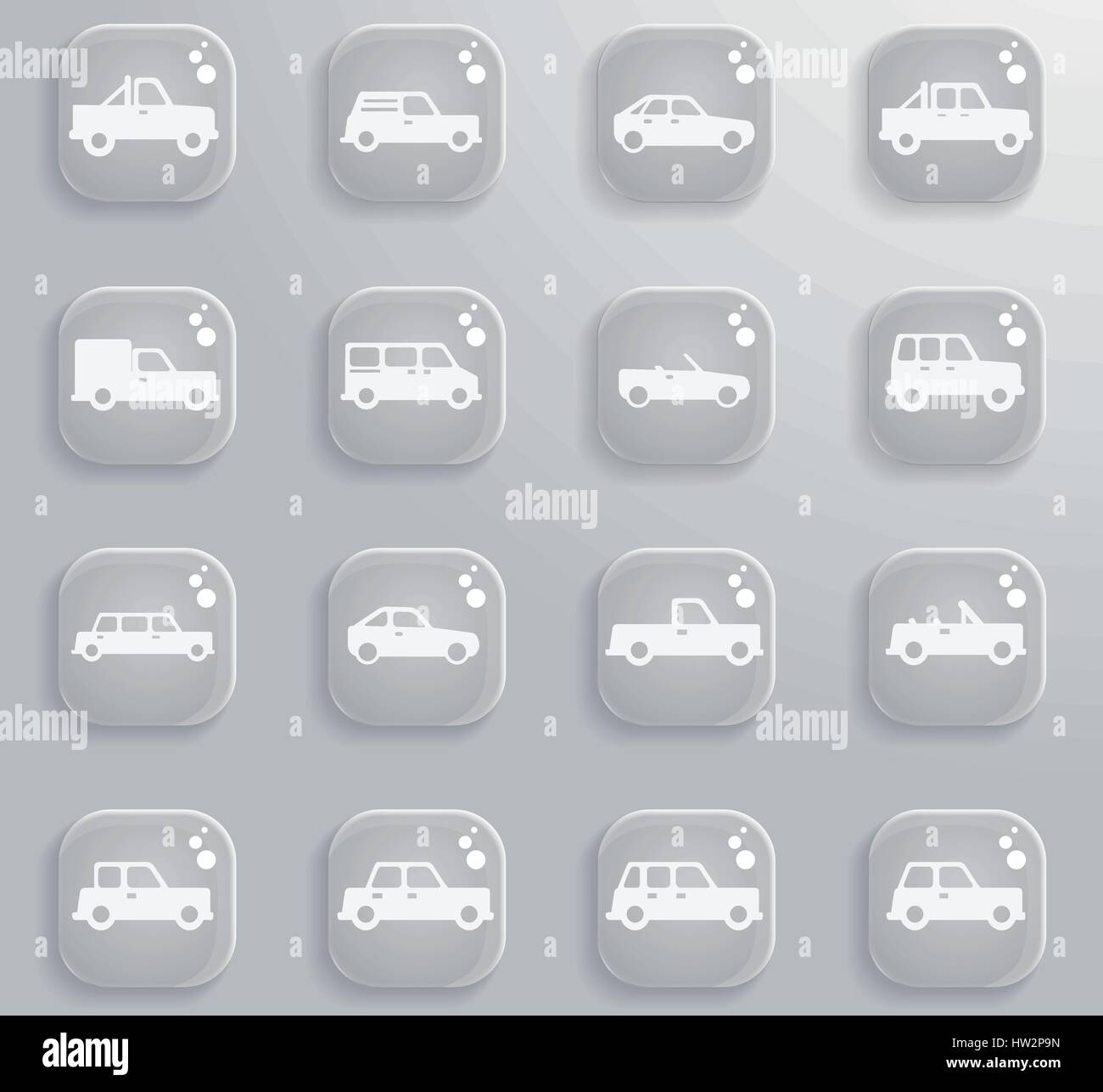 Cars simply simply symbols for web and user interface Stock Vector ...