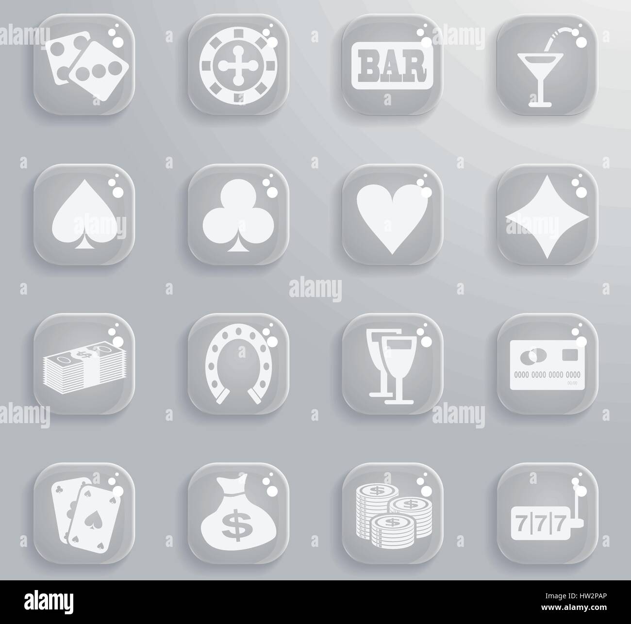 casino web icons for user interface design Stock Vector Image & Art - Alamy