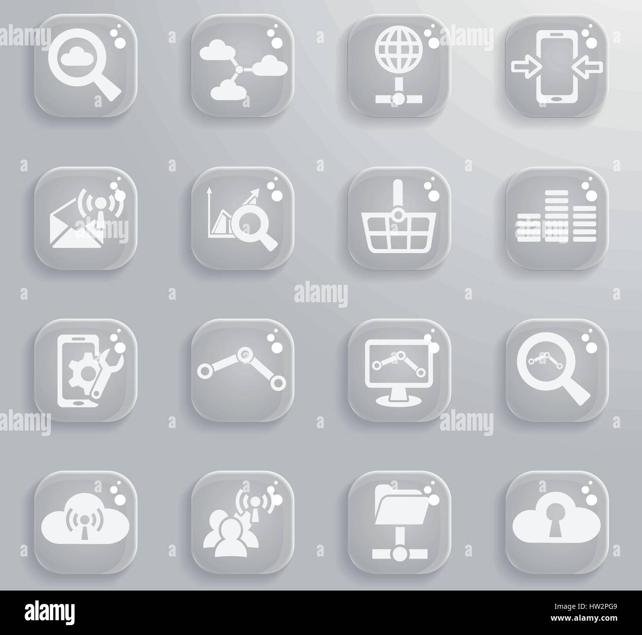 Data analytic simply symbols for web icons Stock Vector Image & Art - Alamy