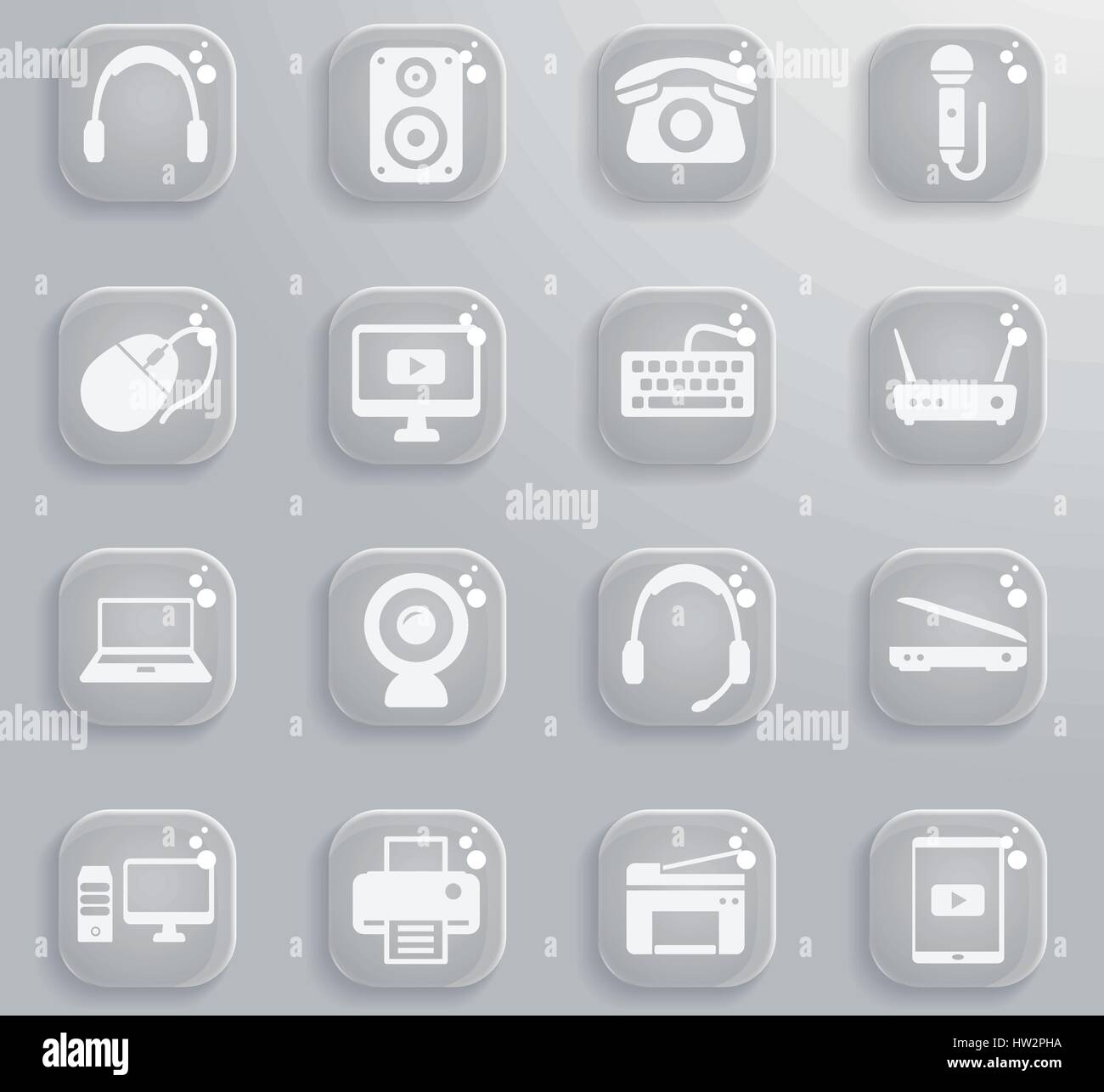 Devices simply symbols for web and user interface Stock Vector Image ...