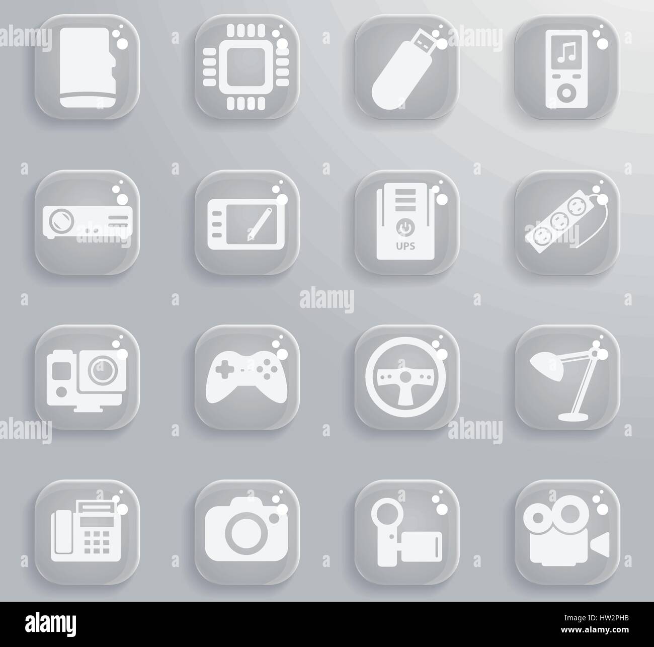 Devices simply symbols for web and user interface Stock Vector Image ...
