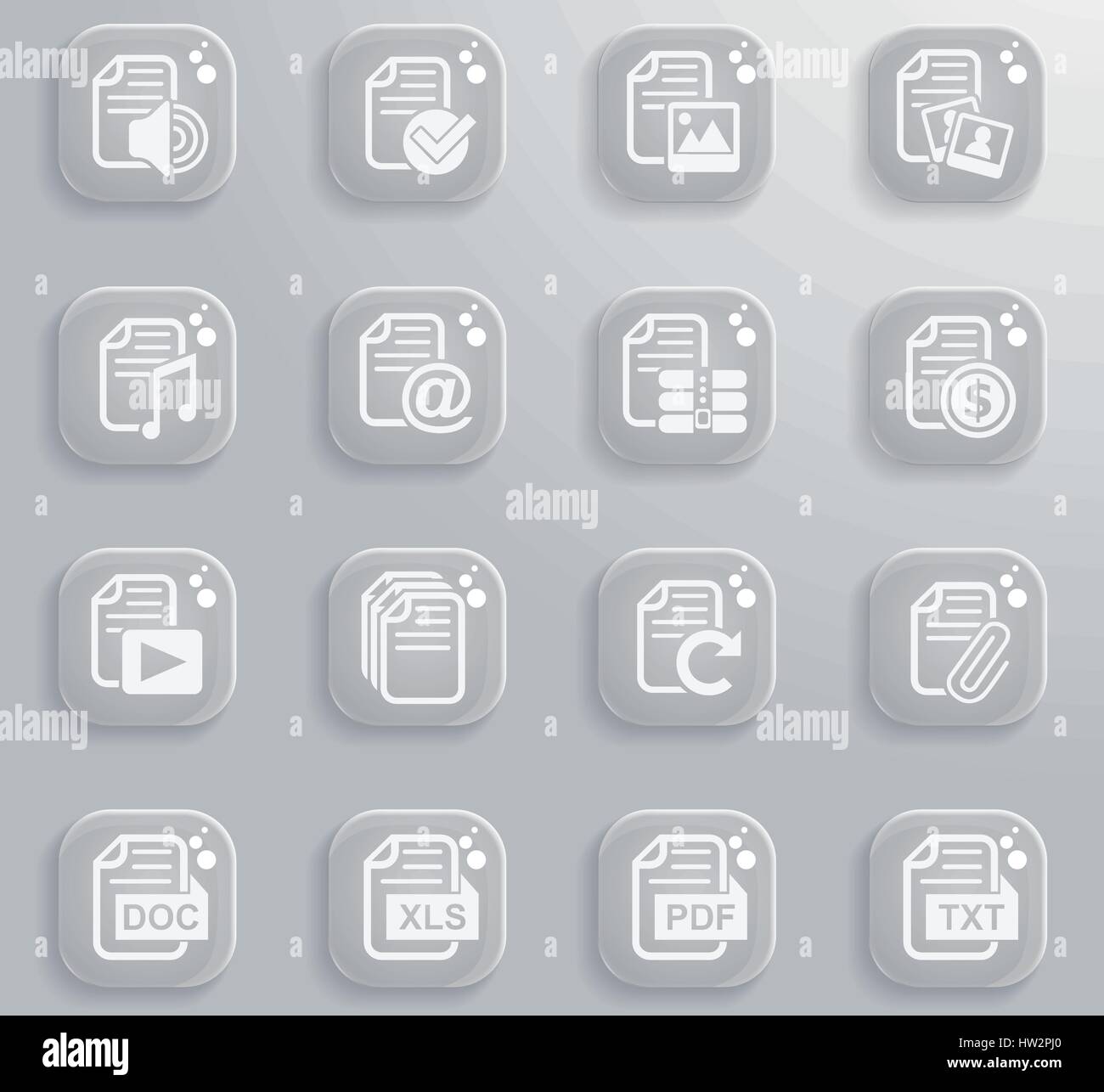 document web icons for user interface design Stock Vector Image & Art ...