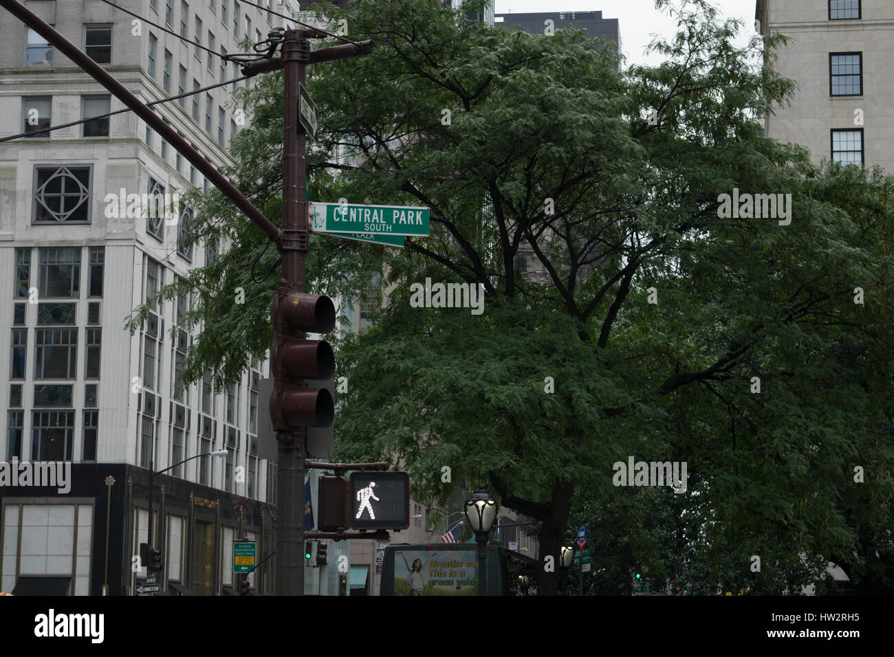 Central Park Street Sign Stock Photo - Alamy