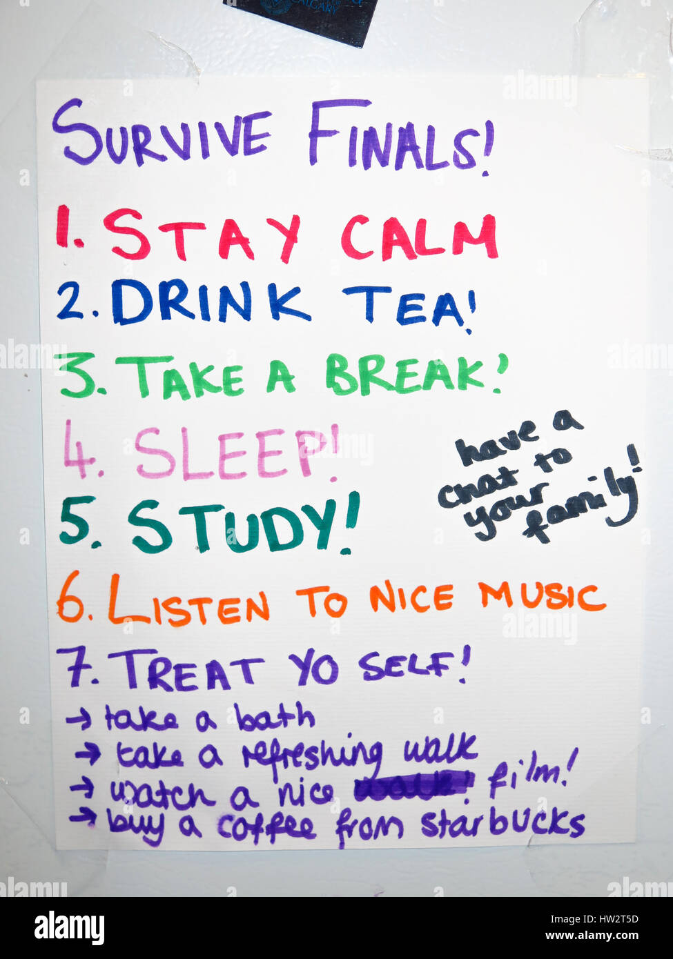 How to survive finals hi-res stock photography and images - Alamy