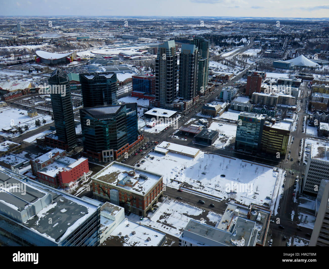 Downtown Calgary from Calgary Tower Stock Photo - Alamy