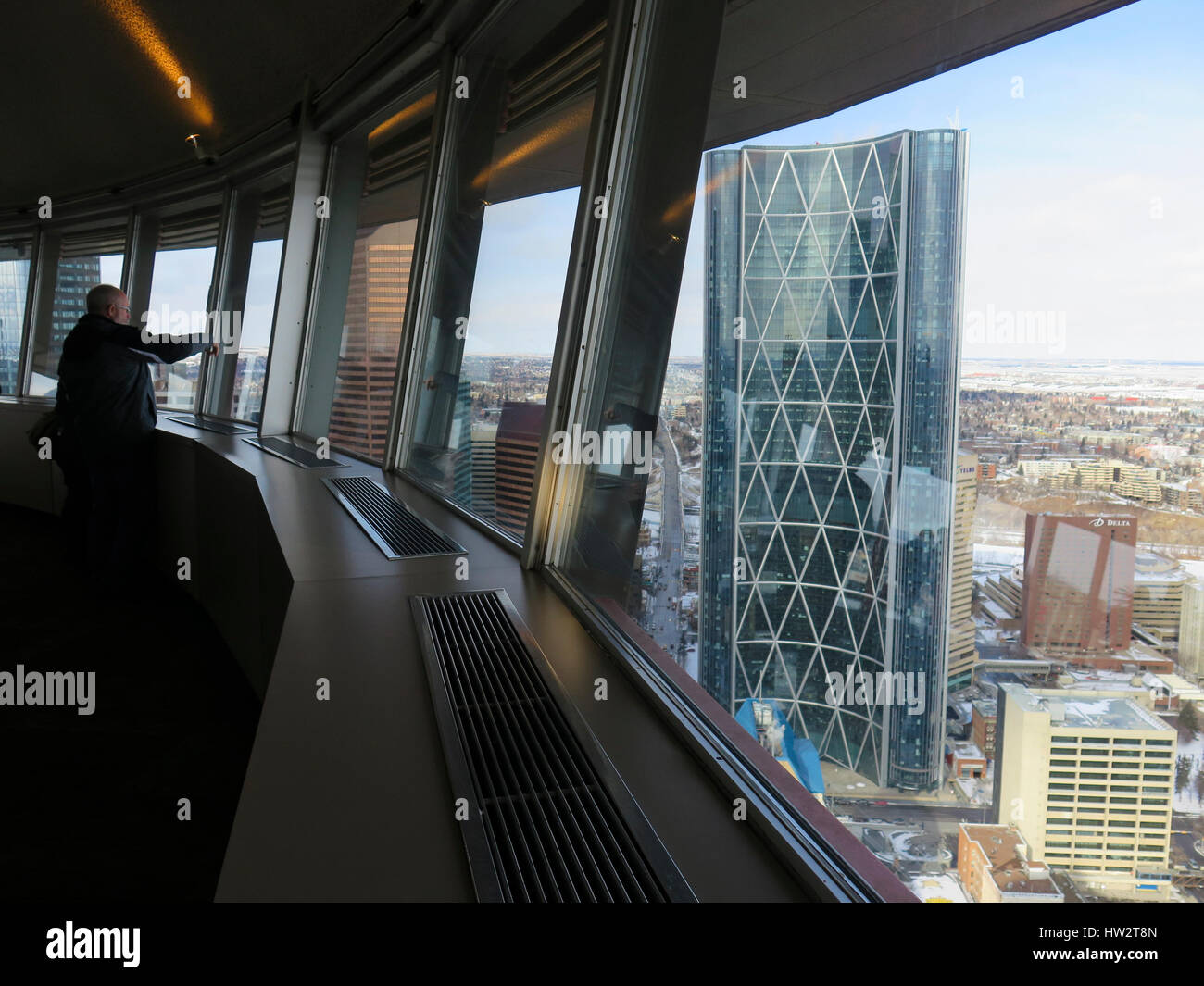 Calgary tower glass floor hi-res stock photography and images - Alamy