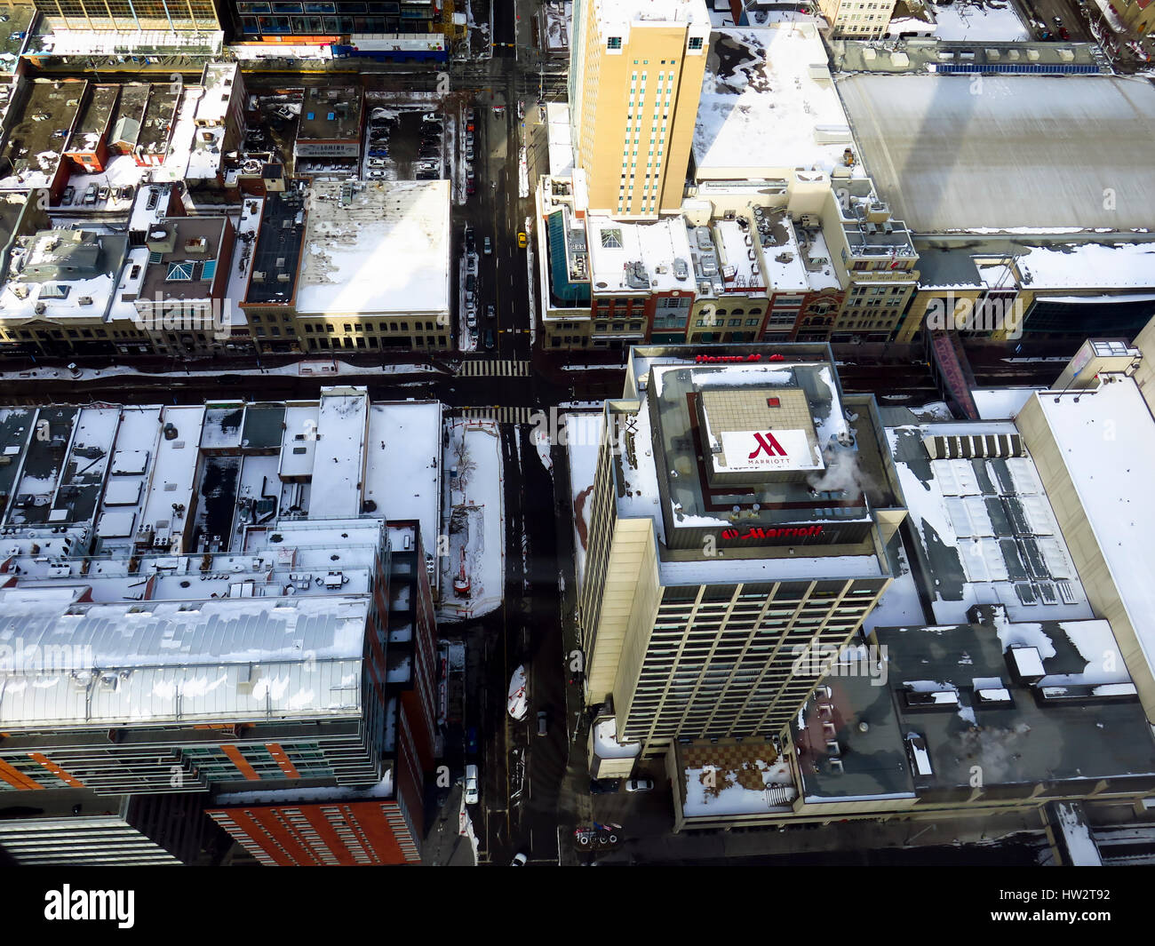 Downtown Calgary from Calgary Tower Stock Photo - Alamy
