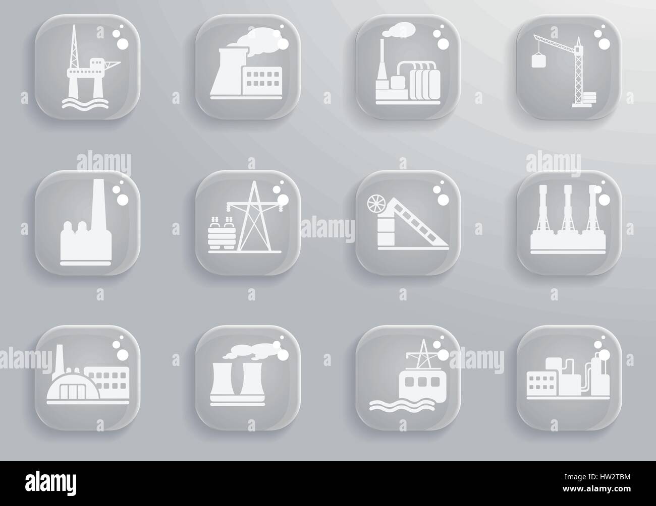 Factory and Industry simply symbols for web and user interface Stock ...