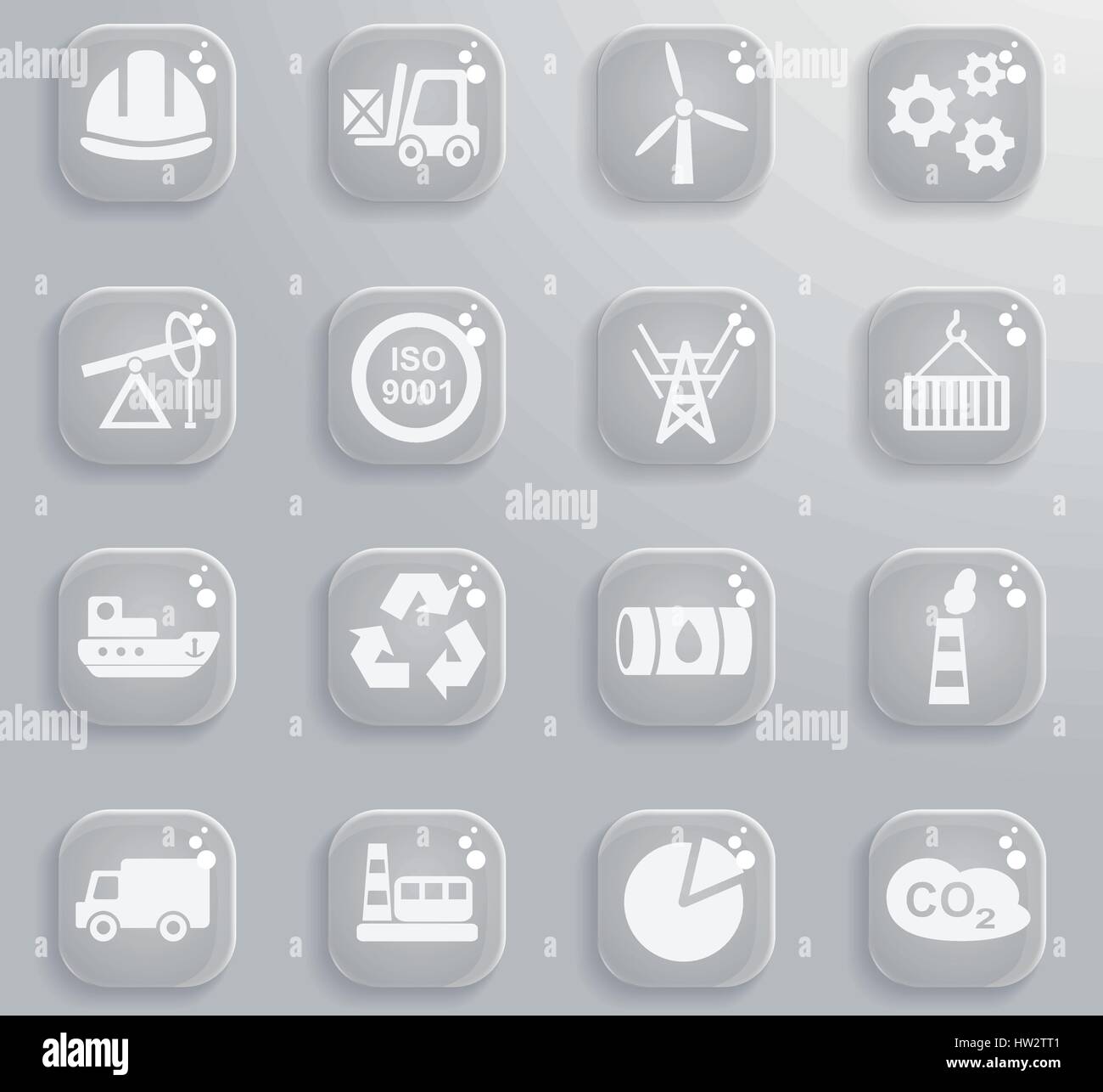 industry web icons for user interface design Stock Vector Image & Art ...