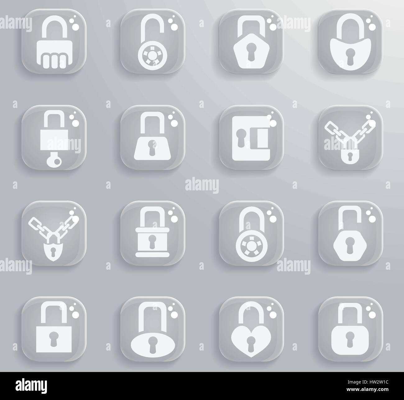 lock web icons for user interface design Stock Vector Image & Art - Alamy