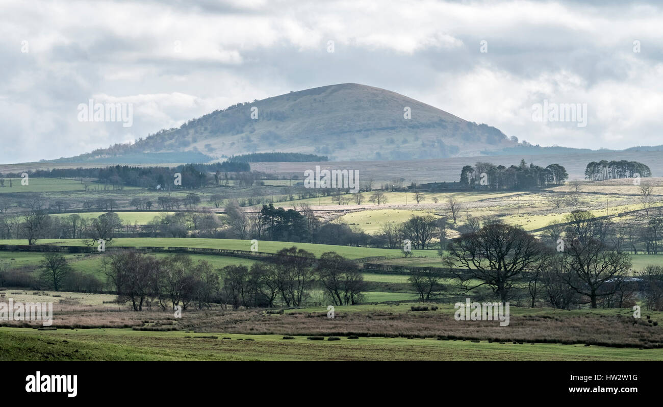 View of Great Mell Fell, from Troutbeck in The English Lake District ...