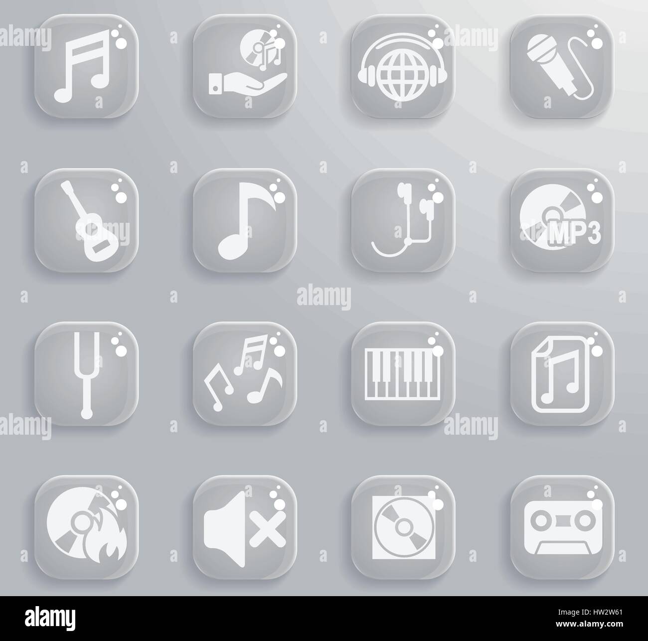 music web icons for user interface design Stock Vector Image & Art - Alamy