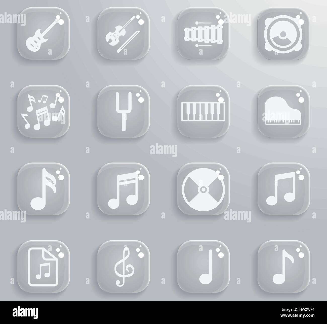 music web icons for user interface design Stock Vector Image & Art - Alamy