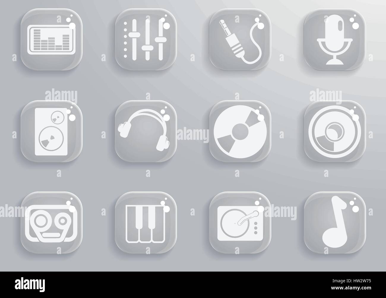 music web icons for user interface design Stock Vector Image & Art - Alamy