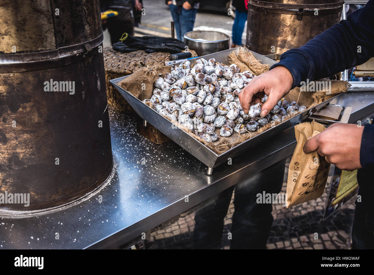 Portuguese chestnut hi-res stock photography and images - Alamy