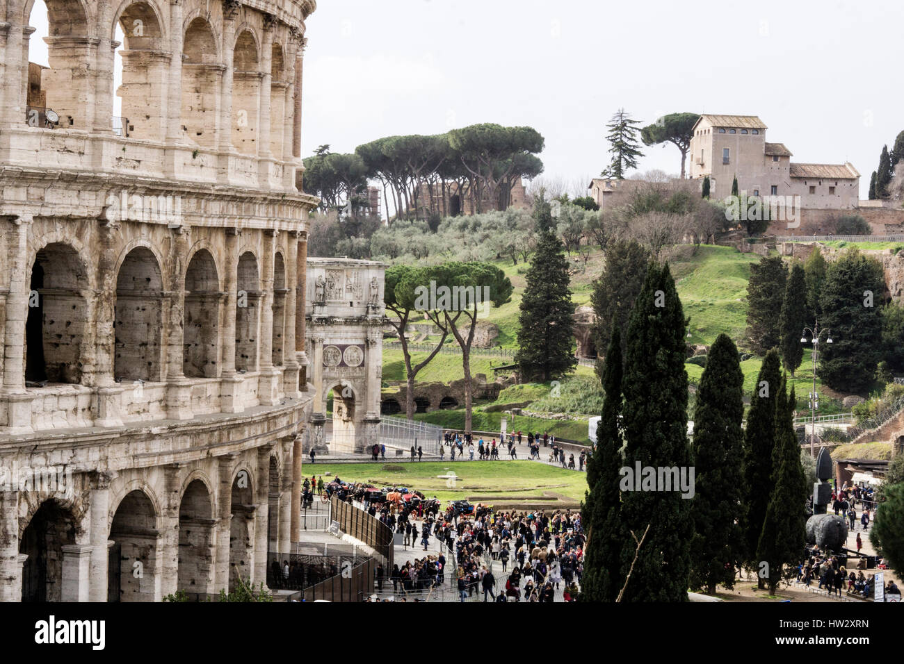 The Colosseum (70-80 AD) in Rome, Italy Stock Photo - Alamy