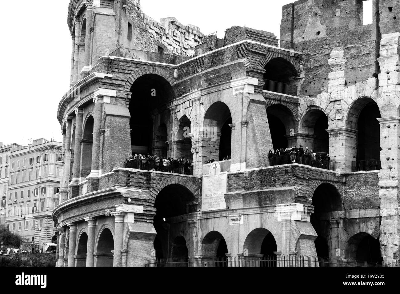 Colosseum rome in black white hi-res stock photography and images - Alamy