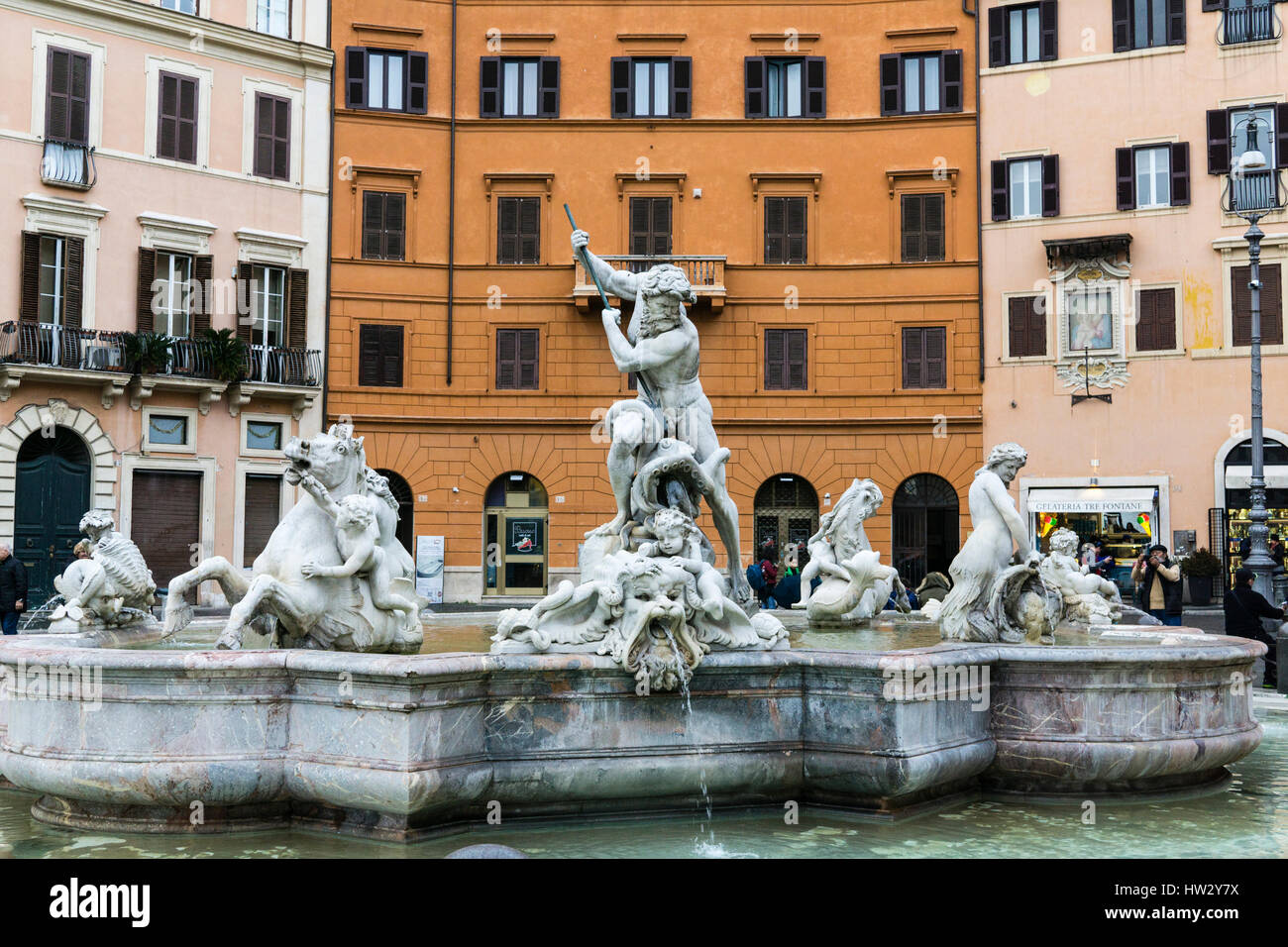 Piazza Navona in Rome, Italy Stock Photo - Alamy