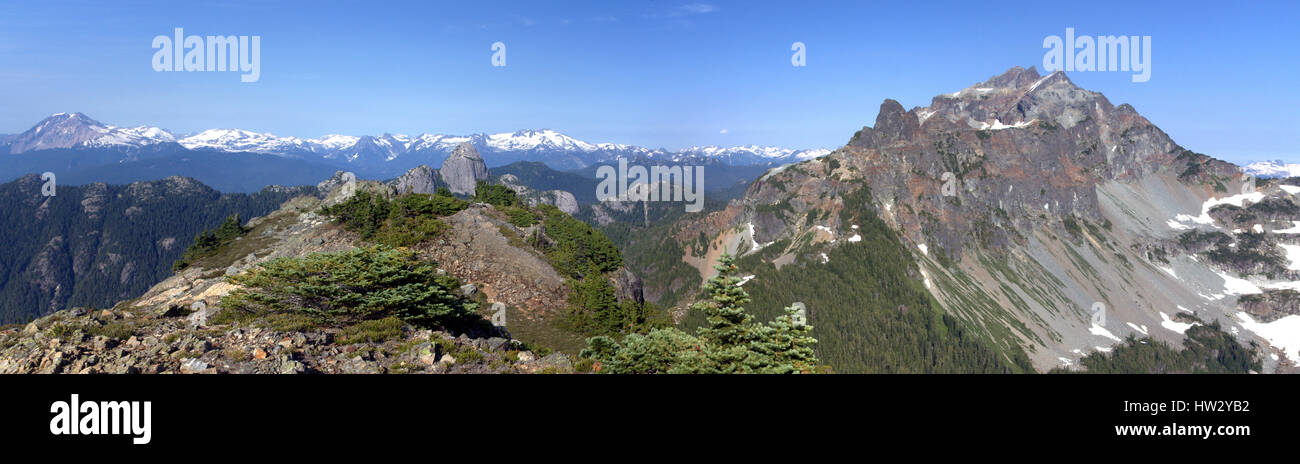 Sky Pilot Mountain Peak Scenic View Coast Mountains Panoramic Landscape ...
