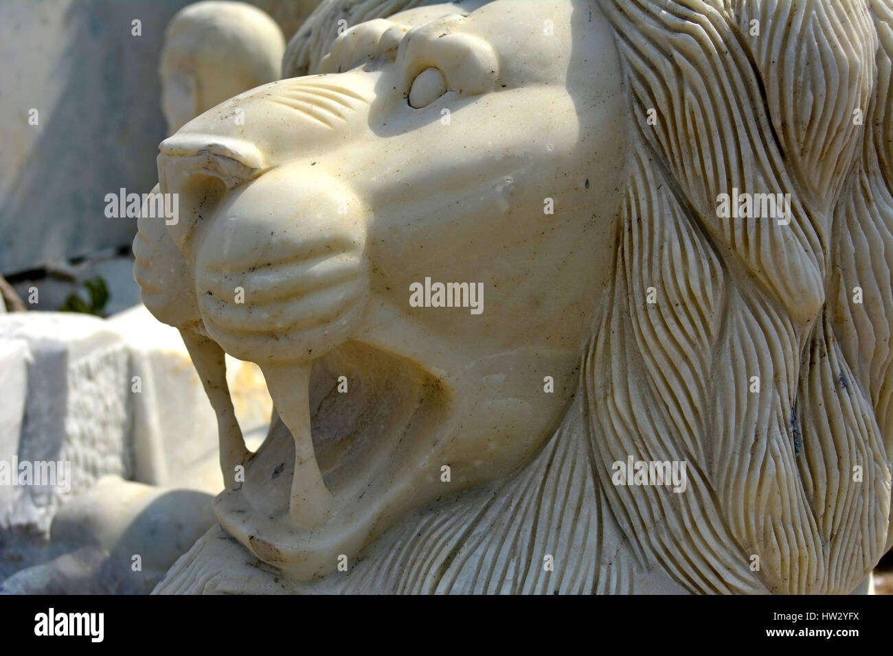 Lion statue front view hi-res stock photography and images - Alamy