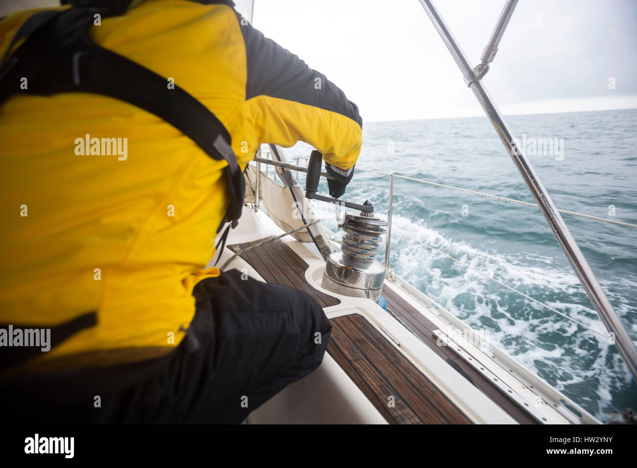 Pulling in the sail hi-res stock photography and images - Alamy