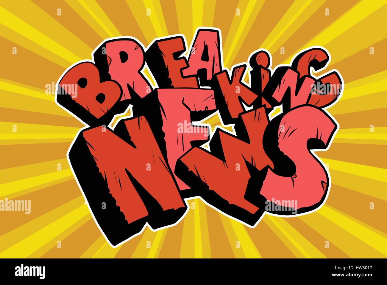 Breaking news cartoon hi-res stock photography and images - Alamy