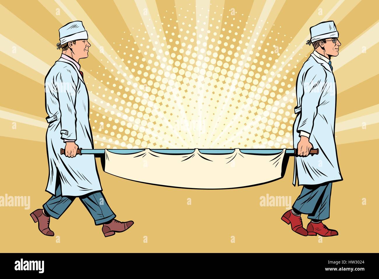 Cartoon doctors nurses Stock Vector Images - Alamy