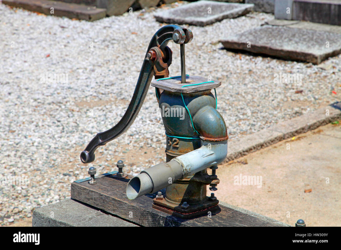 A Hand Pump Tokyo Japan Stock Photo - Alamy