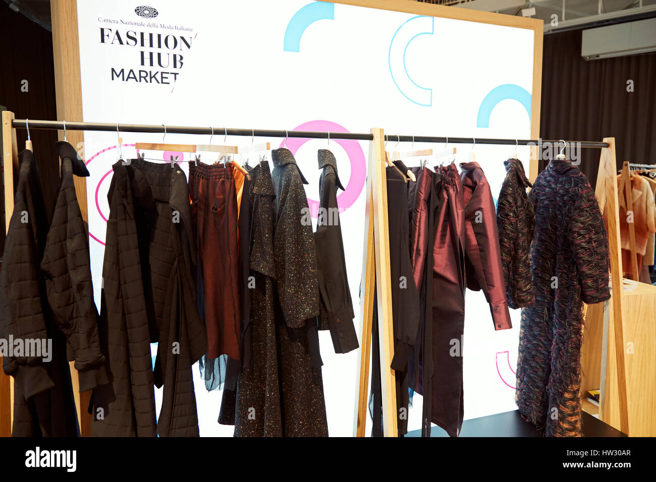 The Fashion Hub market, Milan: exposition of emerging designers ...